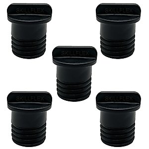 Light Socket Safety Cap Plugs for String Lights, Improved Design, Recessed and Standard Light Sockets (5)