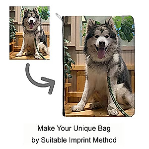 Muka 12 Pack Plain DIY Canvas Bag White Pouch for Painting 6-3/4 x 4-3/4 Inches Cosmetic Bag