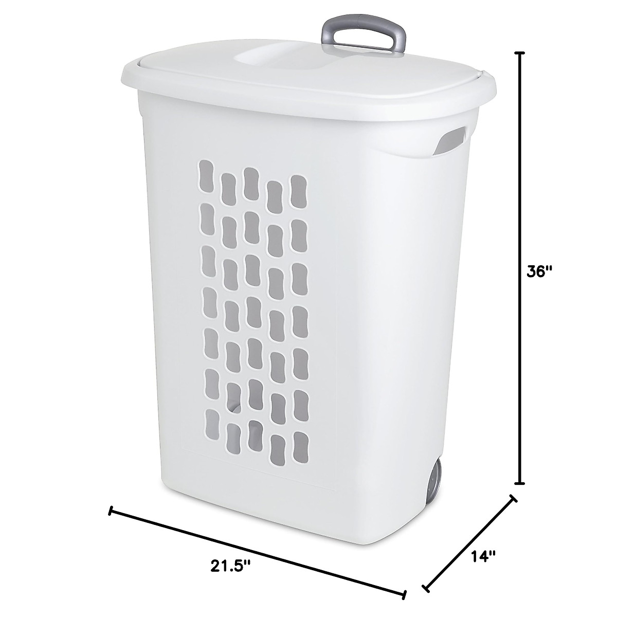 Sterilite 12228003 Oval Laundry Hamper