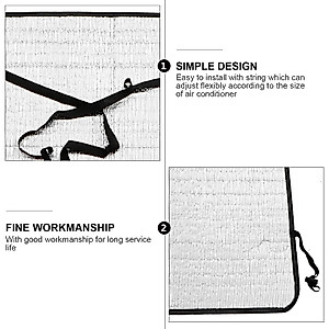 Air Conditioner Cover Cover Outdoor Air Conditioning Sun Shade Protection Silver 125x35cm Useful Tool