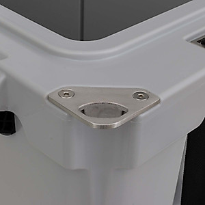 Driftsun 70 Quart Wheeled Ice Chest, Heavy Duty, High Performance Commercial Grade Insulated Rolling Cooler, Grey