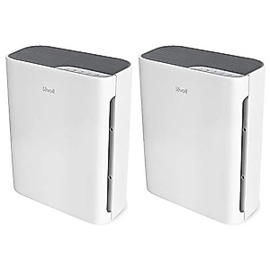 LEVOIT Air Purifier for Home with H13 True HEPA Filter, Cleaner for Allergies and Pets, Smokers, Mold, Pollen, Dust, Quiet Odor Eliminators for Bedroom, Vital 100, 2 Pack, White