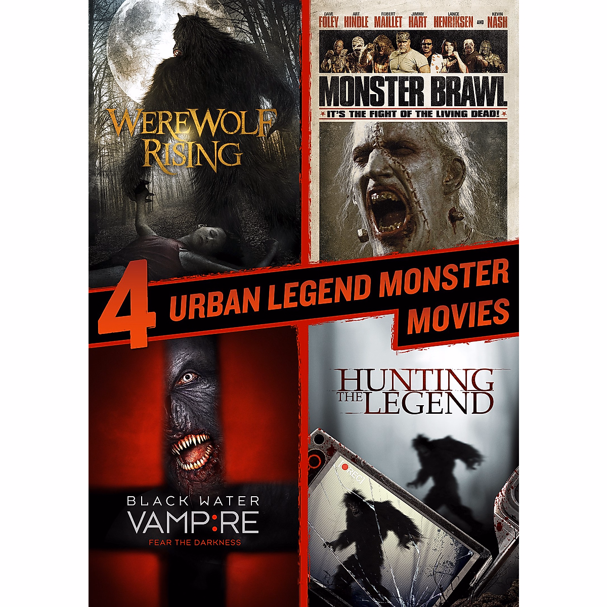 Hunting the Legend, Black Water Vampire, Monster Brawl, Werewolf Rising Quad