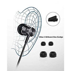 Noise Isolating Wired Earbuds Headphones Earphones w/Microphone Compatible with Samsung Galaxy S10 S9 Plus Note 9 A10e A11 A12 A13 A03S A31 A51 A52 A71 Blu G91 Moto LG 3.5mm Cell Phone Computer -Black