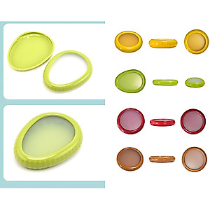 Generic 4pc Silicone Fruit And Vegetable Storage Container Set For Fridge，Avocado Silicone Saver，Tomato Storage Container，Onion Keeper，And Lemon Saver For Fridge。 (4PCS- fruit and vegetable saver)