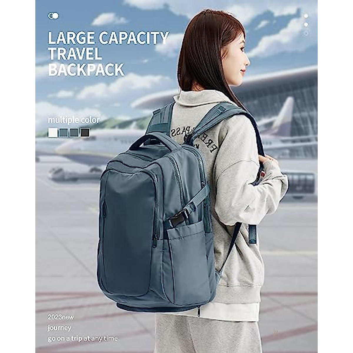 suwasp Large Travel Backpack for Women Carry On Backpack Hiking,Laptop Backpack for Men,Flight Approved Luggage Backpack Airline Approved