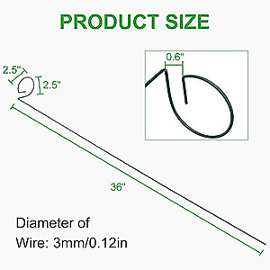 GROWNEER 12 Packs 36 Inches Garden Flower Support Plant Support Stakes, with 15 Pcs Plant Labels, Single Plant Stem Flower Support for Flowers, Orchid, Peony, Lily, Rose