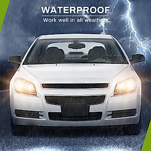 AUTOSAVER88 Headlights Assembly Compatible with 08 09 10 11 12 2008 2009 2010 2011 2012 Chevy Malibu 2008-2012 08-12 Headlamps Passenger and Driver Side Black Housing Amber Reflector