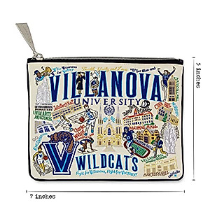 catstudio Villanova University Collegiate Zipper Pouch Purse | Holds Your Phone, Coins, Pencils, Makeup, Dog Treats, & Tech Tools