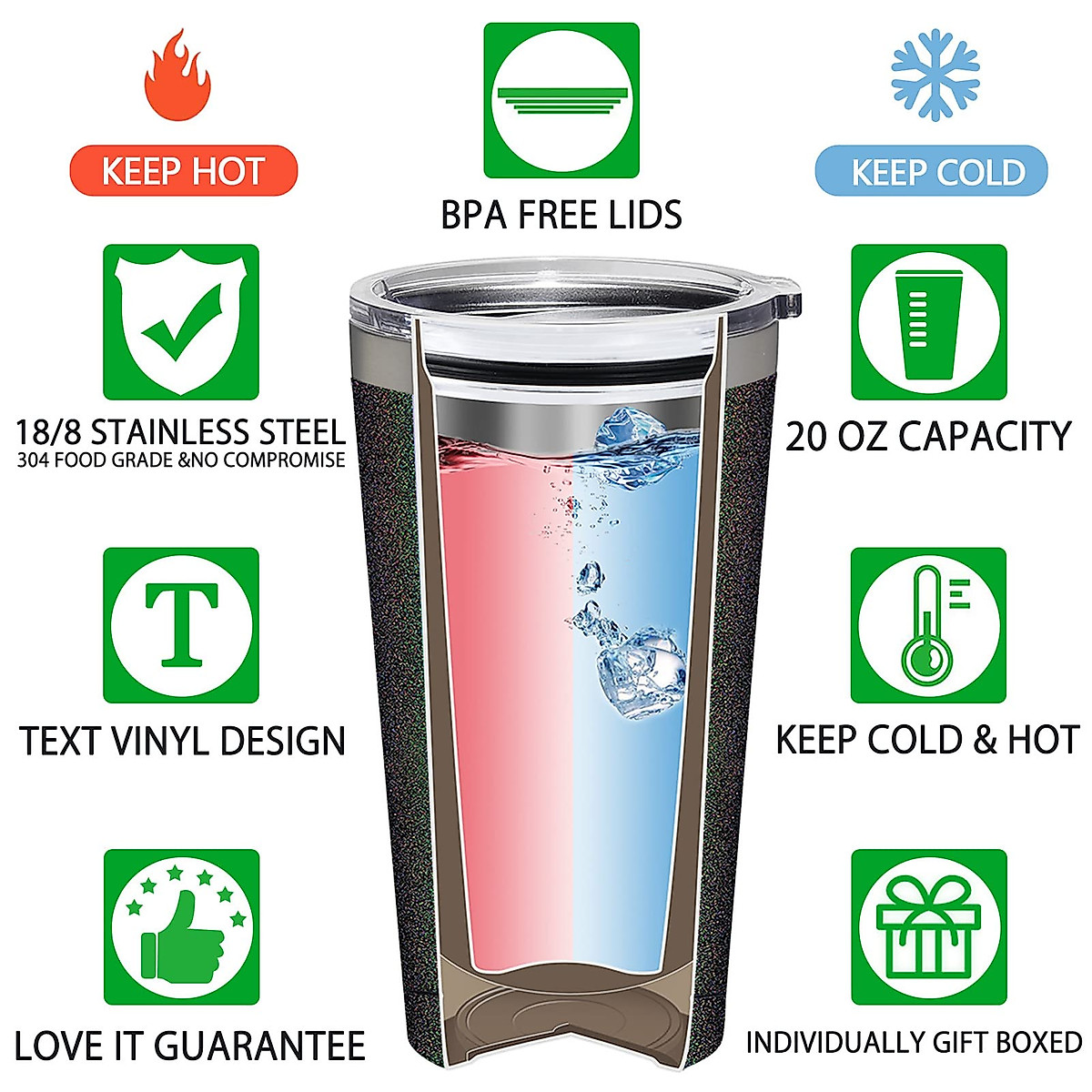 BIRGILT Best Friend Birthday Gifts for Women - Funny Christmas Friendship Gifts for Coworker, Sister, Bestie - 20oz Tumbler Cup