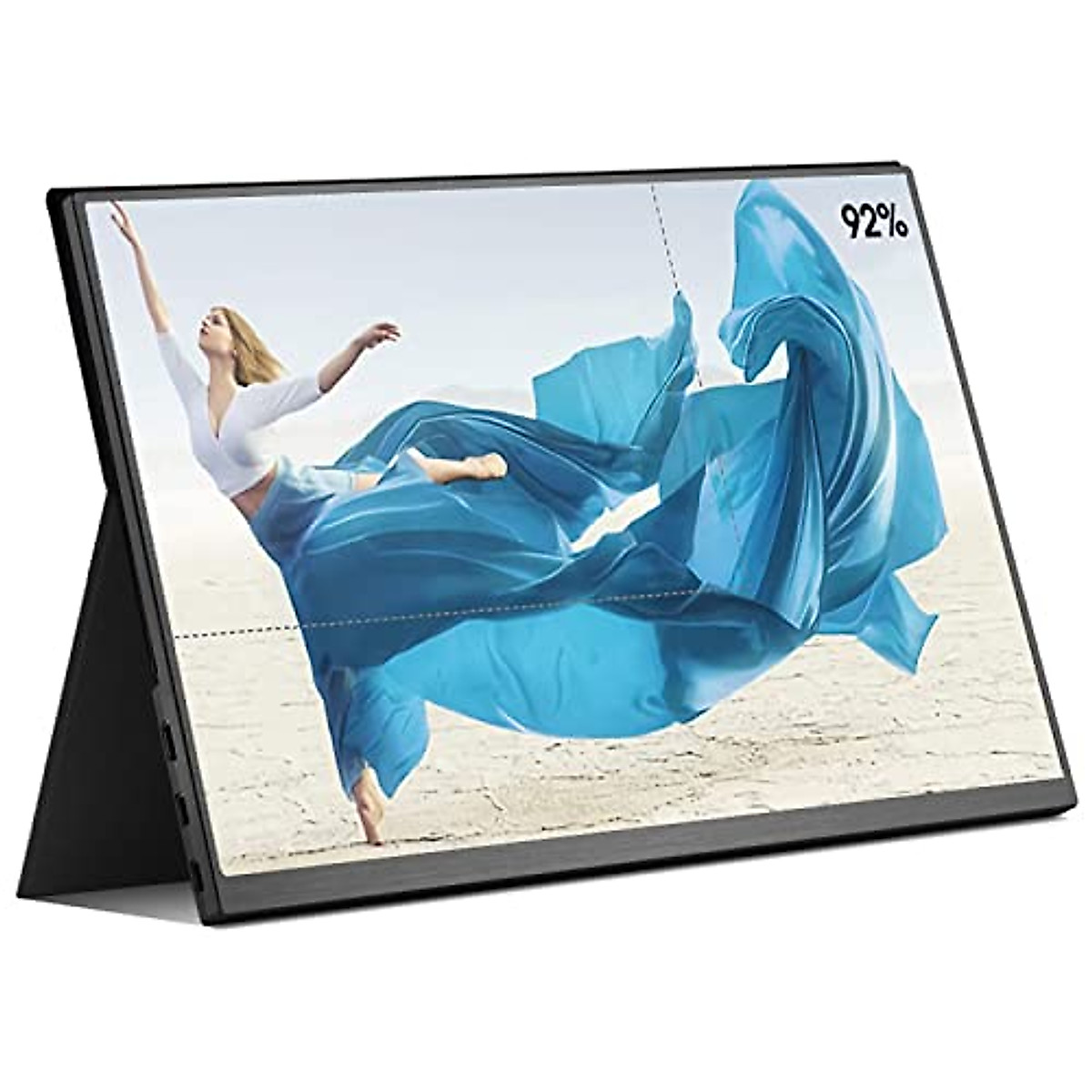 Portable Monitor 1080P 15.6 Inch FHD, IPS Eye Protection Monitor, External Screen Computer with Speakers