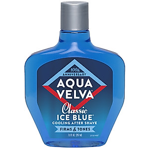 Aqua Velva After Shave, Classic Ice Blue, Soothes, Cools, and Refreshes Skin, 7 Ounce