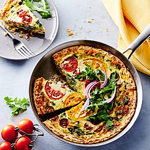 Tramontina Fry Pan Stainless Steel Tri-Ply Clad 10-Inch, 80116/005DS