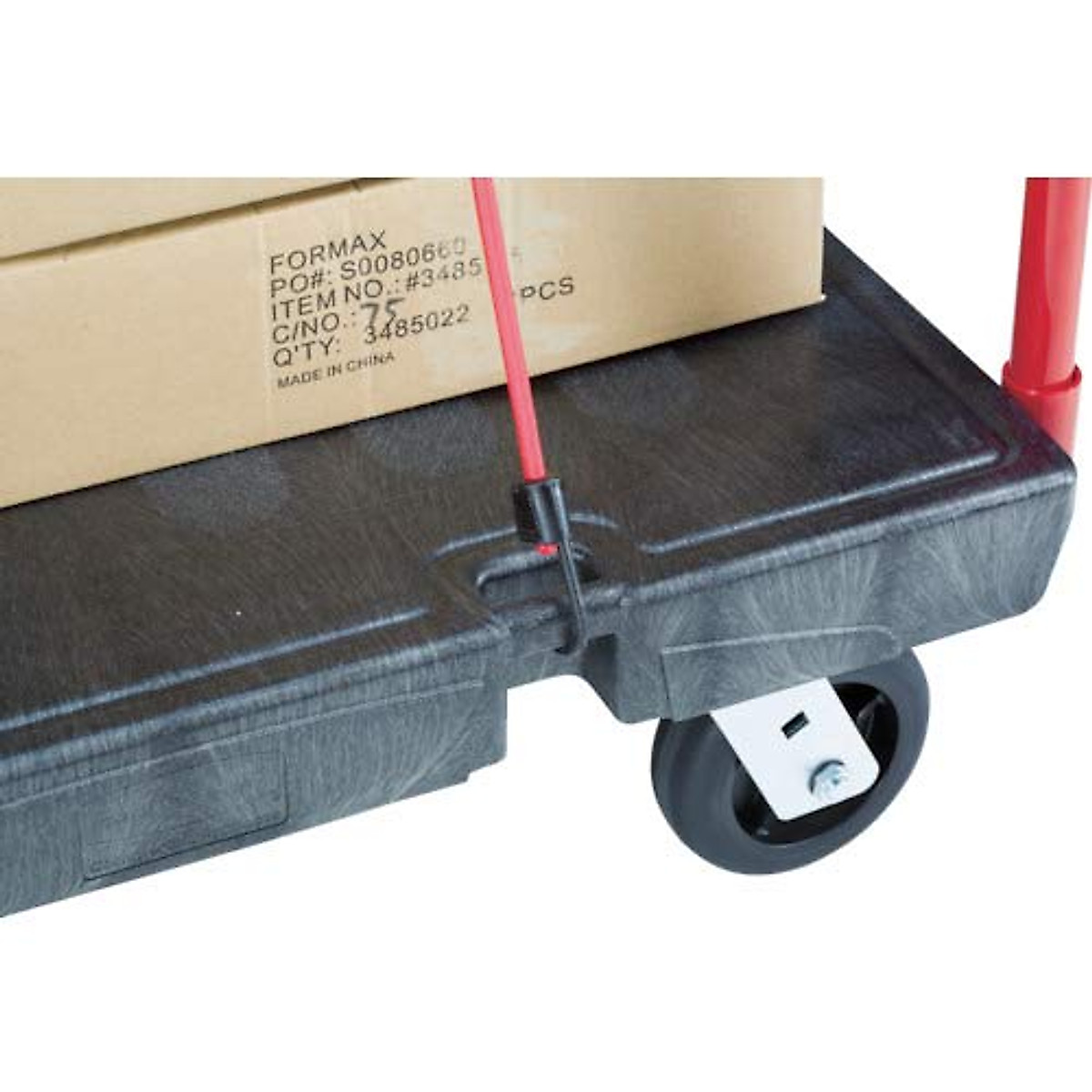 Rubbermaid Commercial Products Heavy Duty Platform Truck, 6" TPR Casters, 1000 lb. Capacity, Black, for Warehouse/Garage/Cleaning/Manufacturing
