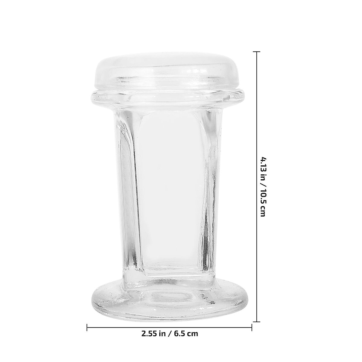 VILLCASE Terrarium Microscope Slides 5- Slide Coplin Staining Jar, Transparent Capacity Experiments Glass Lid Staining Tank Glass Staining Jar for Labs Laboratory Clear Glass Microscope Slides