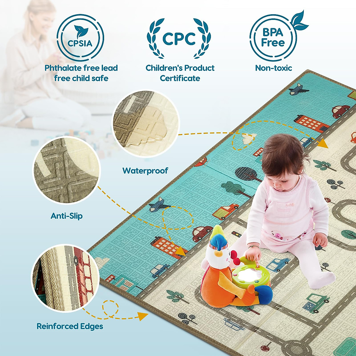 SHIADA Baby Playpen with Mat 71x59 Playpen for Babies and Toddlers,Baby Play Pen,Indoor & Outdoor Activity Center,Kids Playpen with Gate,Safety Baby Fence Play Area with Breathable Mesh(Gray)