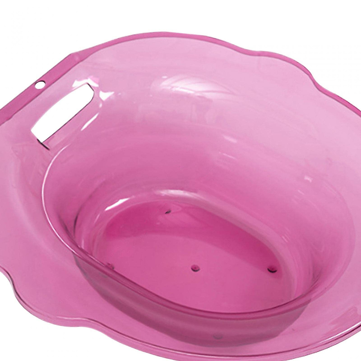 Sitz Bath Basin for Toilet Bidet, Universal,Reusable, Portable, Wider Seating Area, Hangable Hip Bath, Steam Seat for Women Men Elderly, Pink with Flusher