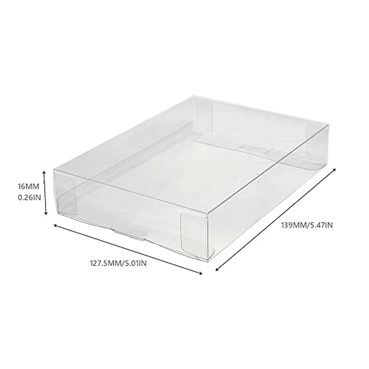 CHILDMORY 10Pcs Clear Protective Box Case Display Sleeve Protector for 3DS Games Cartridge Box