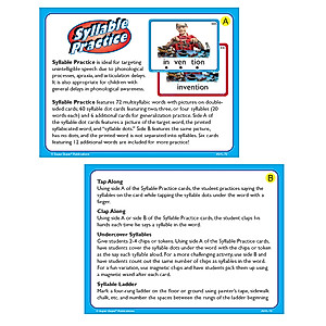Super Duper Publications | Syllable Practice Fun Deck Flash Cards | Educational Learning Resource for Children
