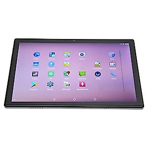 TOPINCN WiFi Tablet, 6 and 256G Octa Core Dual Speakers IPS Screen 5G WiFi 100‑240V 10 Inch Tablet Dual SIM Card Slot for Daily (US Plug)