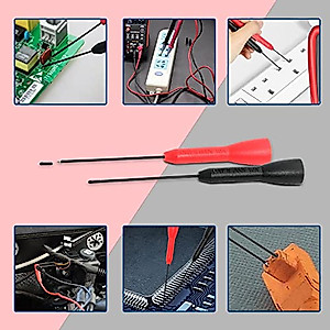 Zorveiio 2mm Needle Test Probes,2 Pack 600V/10A Non-Destructive Multimeter Test Leads Back Probe Pins for tl71 tl75 Fluke Leads
