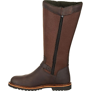 ROCKY Mens Great Falls Snake 16 Inch Waterproof Pull On Casual Boots Over the Knee - Brown - Size 9 2E