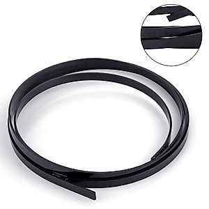 Guitar Binding Plastic Purfling Strip - 1650x7x1.5mm ABS Guitar Strips Pinding Parts for Acoustic Classical Guitar, Luthier Supply DIY, Black