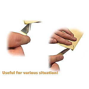 TIKUSAN Japanese Brass Pocket Knife (Kiridashi) for Right Hand 1Set Carving Marking Knife