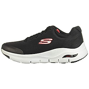 Skechers Men's Arch Fit Blk-red 11 WW US