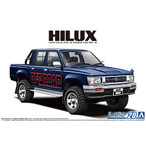 Aoshima Toyota LN107 Hilux Pickup Double Cab 4WD ’94 1:24 Scale Model Kit