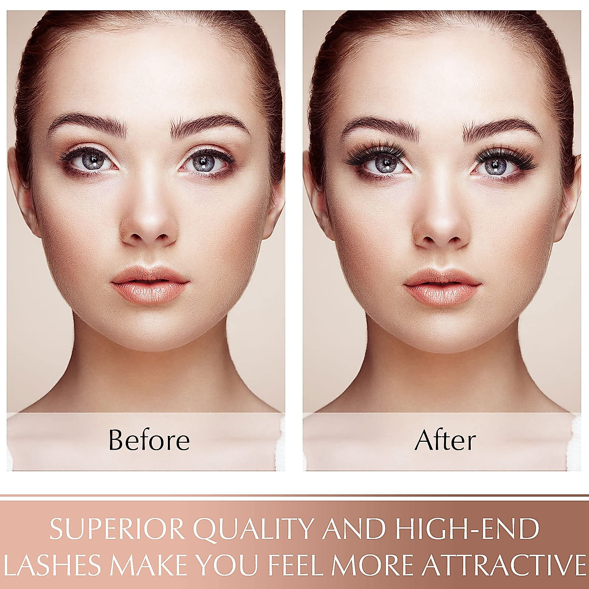 Leelosp 80 Boxes Bulk Mink Lashes 10 Styles Wholesale False Fluffy Eyelashes Volume Lashes 12-20 mm Fake Lashes with 80 Lash Brush Mixed Natural Look 3D Lash