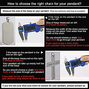 Monily 2-7mm 16-36In Square Rolo Stainless Steel Chain Necklace Round Box Necklace Men Women Jewellery