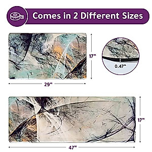 Anti Fatigue Mats for Kitchen Floor/Kitchen Accessories Floor Mats/Standing Mat for Standing Desk Home Office/Foot Pain Relief Non Slip Mat/Ergonomic Design in 2 Piece/KC&N