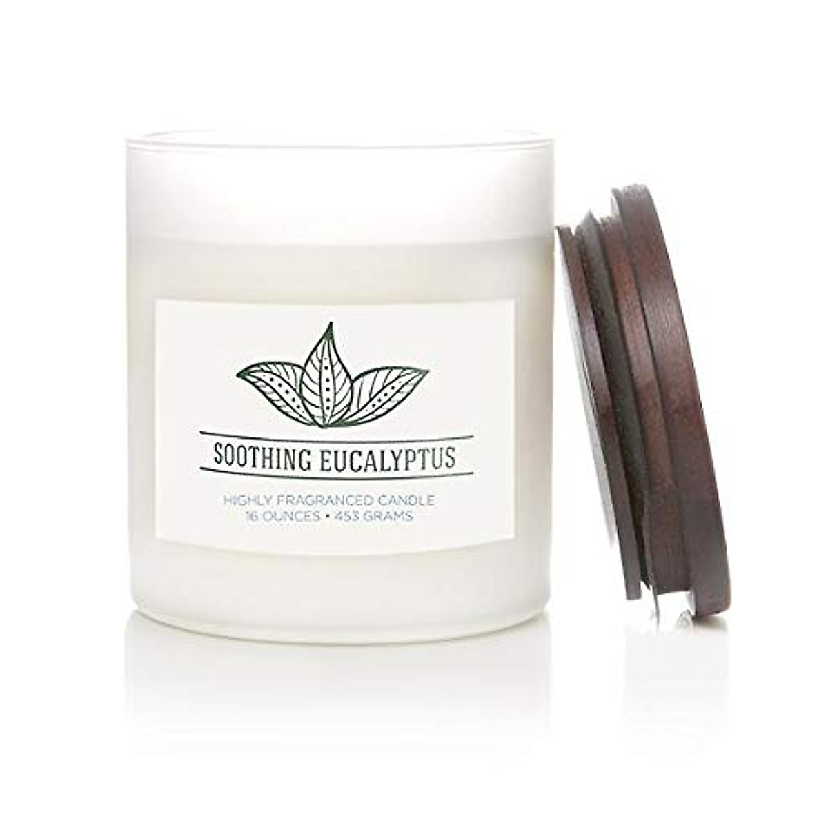 Colonial Candle Soothing Eucalyptus Scented Jar Candle, Wellness Collection, 2 Wick, 16 oz - Up to 120 Hours Burn