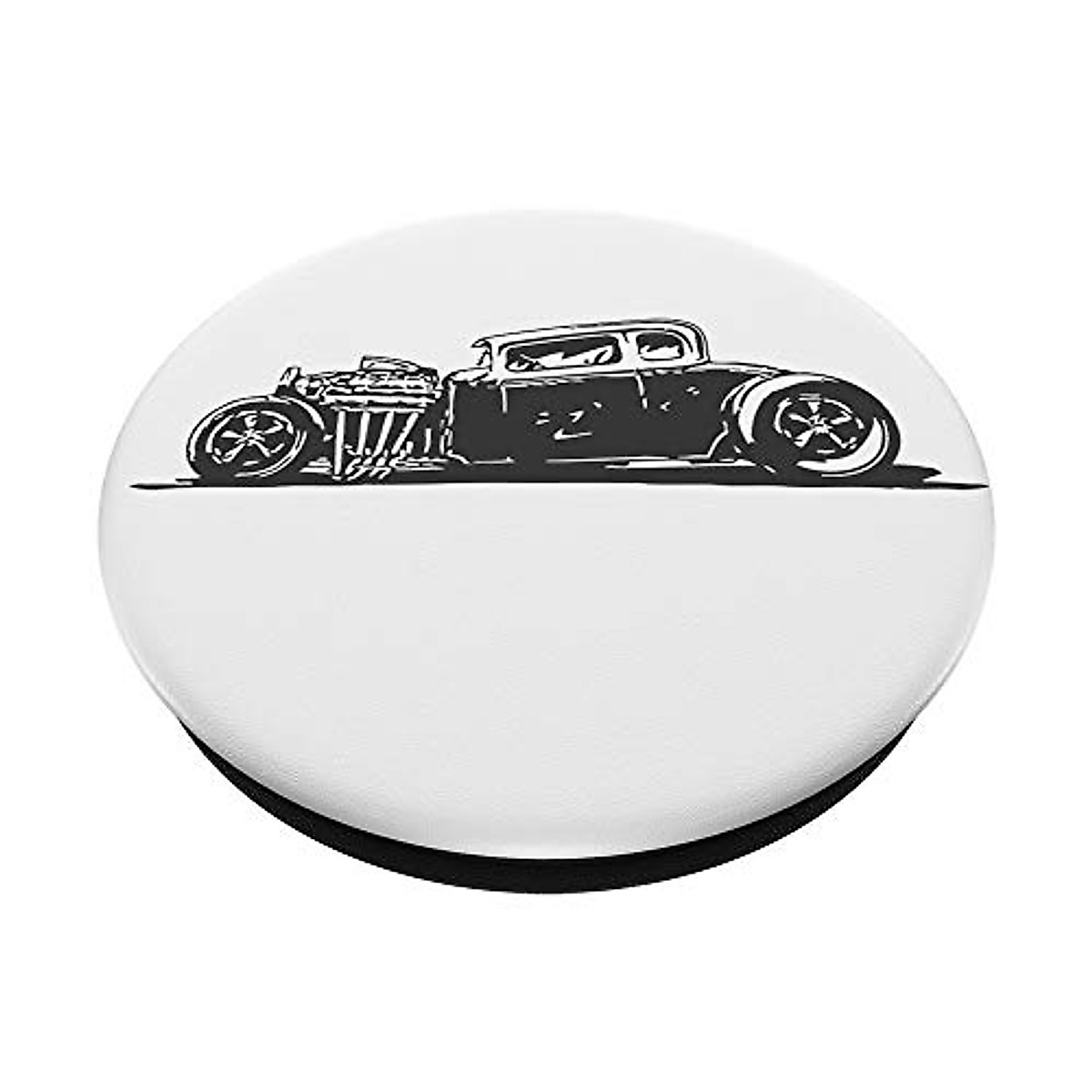 Hot Rod Rust Racer Vintage Graphic Old Muscle Car PopSockets Swappable PopGrip