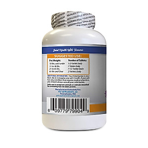 Dog Joint and Hip Supplement - PET Joint Health - Dogs and Cats - Turmeric and MSM - Increase Mobility - Decrease Inflammation - Premium - Dog Joint Turmeric - 2 Bottles (120 Tablets)