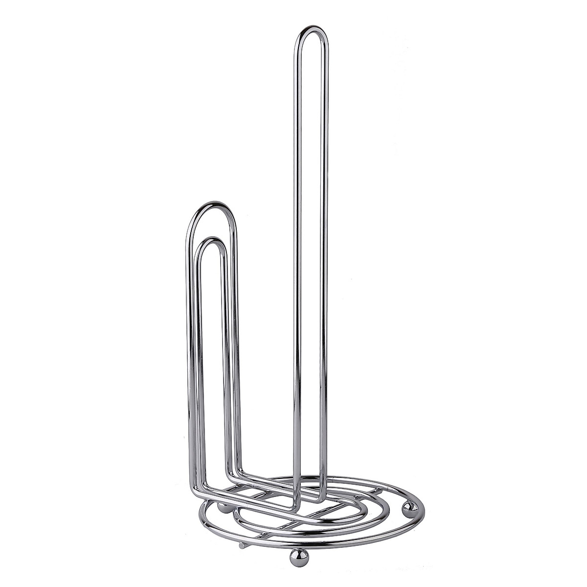 Greenco Chrome Paper Towel Holder | Kitchen Towel Dispenser, Paper Hand Towel Holders, Stand, Rack | for Countertop, Counter, Sink, Under Cabinet, Bathroom Wall | Kitchen Organization, Accessories