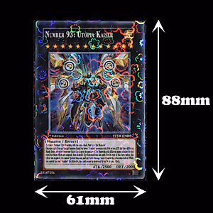 100PCS Top Loading Foil Cherry Card Sleeves for Game Cards Sports and Animal and Kpop Photos Protector (61x88mm)