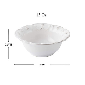 Juliska Jardins du Monde Whitewash Cereal/Ice Cream Bowl