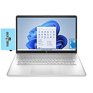 HP 17 Business Laptop 17.3" HD+ Touchscreen 12th Gen (Intel i7-1255U 10-Core 1.70GHz, 32GB RAM, 1TB PCIe SSD, Intel Iris Xe, WiFi 6, Bluetooth 5.2, Webcam, Backlit KB, Win 11 Home) w/Dockztorm Dock