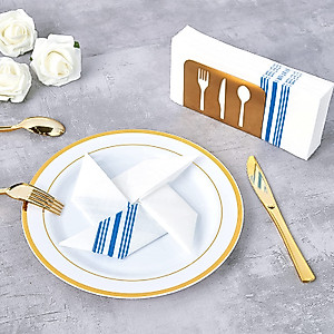 Vplus 300 PACK Guest Towels Disposable Bathroom, Decorative Bathroom Napkins Cloth Feel, Soft, and Absorbent Disposable Paper Hand Towel for Dinners, Kitchen, Parties, Weddings, Christmas Party