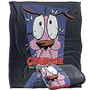 Courage The Cowardly Dog Window Officially Licensed Silky Touch Super Soft Throw Blanket 50" x 60"