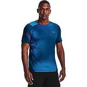 Under Armour Rush Heatgear 2.0 Print Short Sleeve T-shirt, Blue Circuit (436)/Black, XX-Large