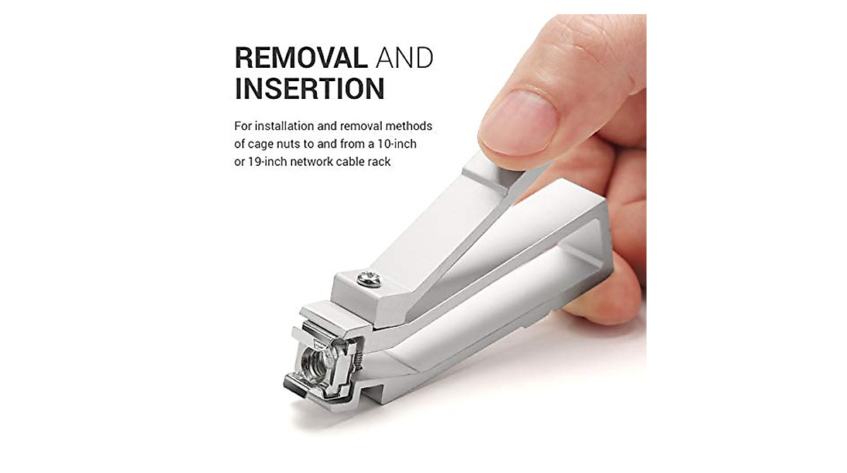 kwmobile Cage Nut Tool for 10 & 19 Inch Network Racks | Easy Installation