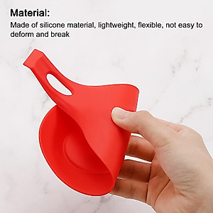 uxcell Silicone Spoon Rest, 7.68" x 3.74" Heat Resistant Kitchen Utensil Holder Spatula Ladle Rest for Counter Stove Top, Red/Blue/Orange/Green 1Set