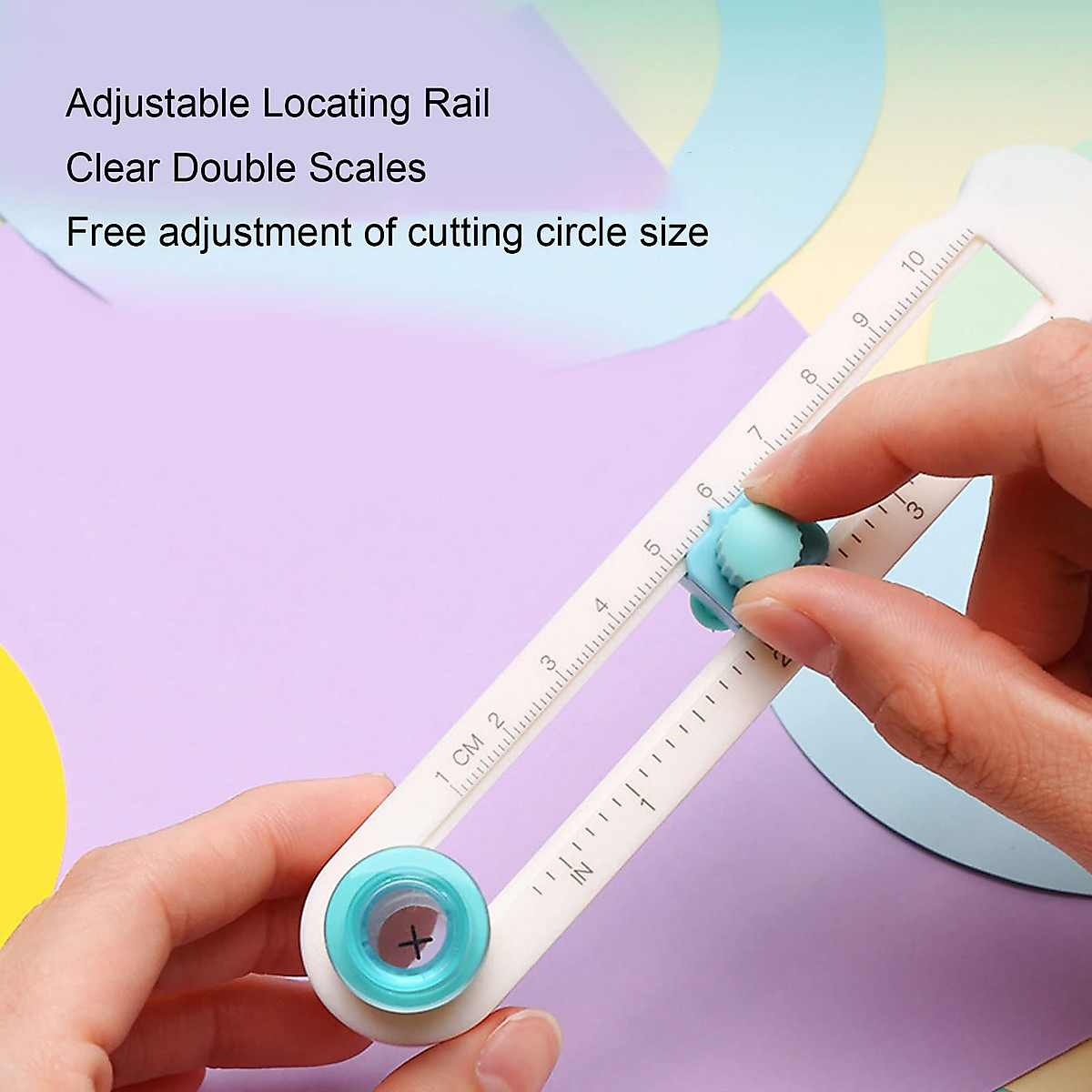 Circle Cutter Paper Trimmer Scrapbooking Circular Cutter Craft Cutting Tool, Cutter for Cardstocks Circle Paper Cutter for DIY Greeting Cards