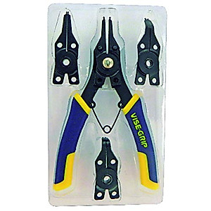 IRWIN VISE-GRIP Convertible Snap Ring Pliers, 6-1/2-Inch (2078900), Multi color