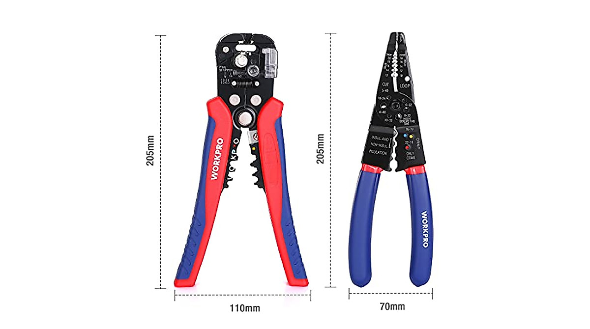 WORKPRO 8-Inch Wire Stripper Set - Multi-Tool Efficiency
