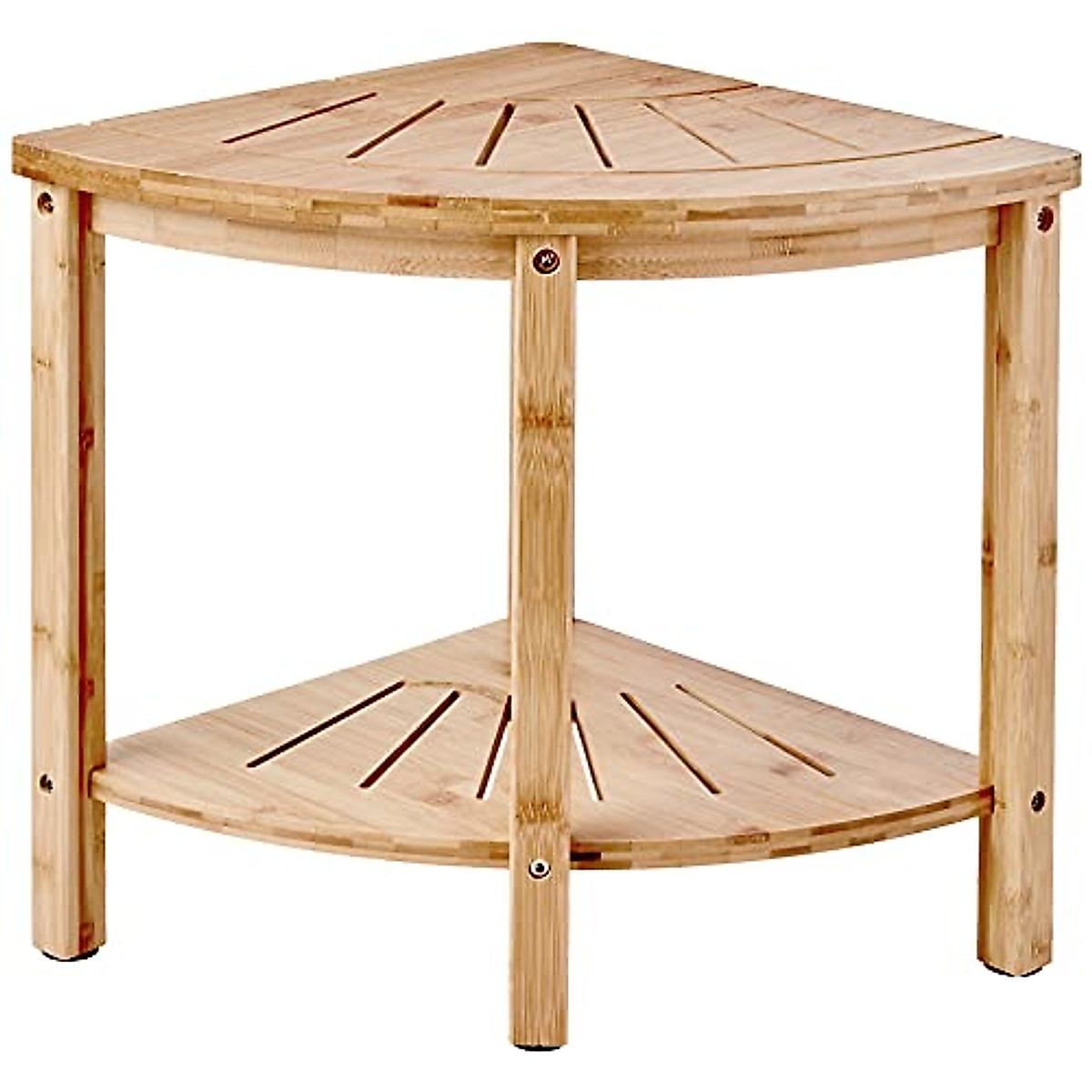 Redmon since 1883 Bamboo Spa Style Corner Seat Shower Bench