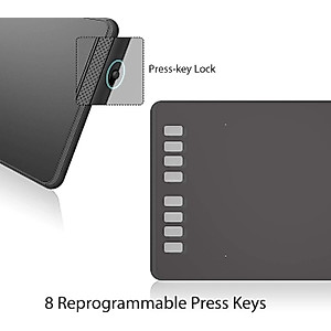 Huion Inspiroy H950P Graphics Drawing Tablet with Tilt Feature Battery-Free Pen 8192 Pressure Sensitivity and 8 User-Defined Shortcuts,Compatible with Mac, Linux(Ubuntu), Windows PC, and Android